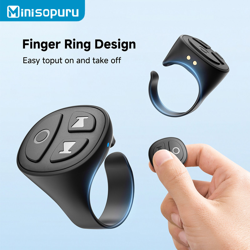 Jual Minisopuru Phone Scroller Remote for Tiktok Ring Scroller Blutooth ...