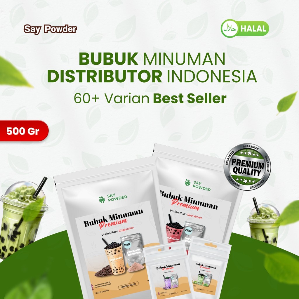 Jual Bubuk Minuman Rasa Premium 500 Gram Aneka Rasa Serbuk Minuman ...