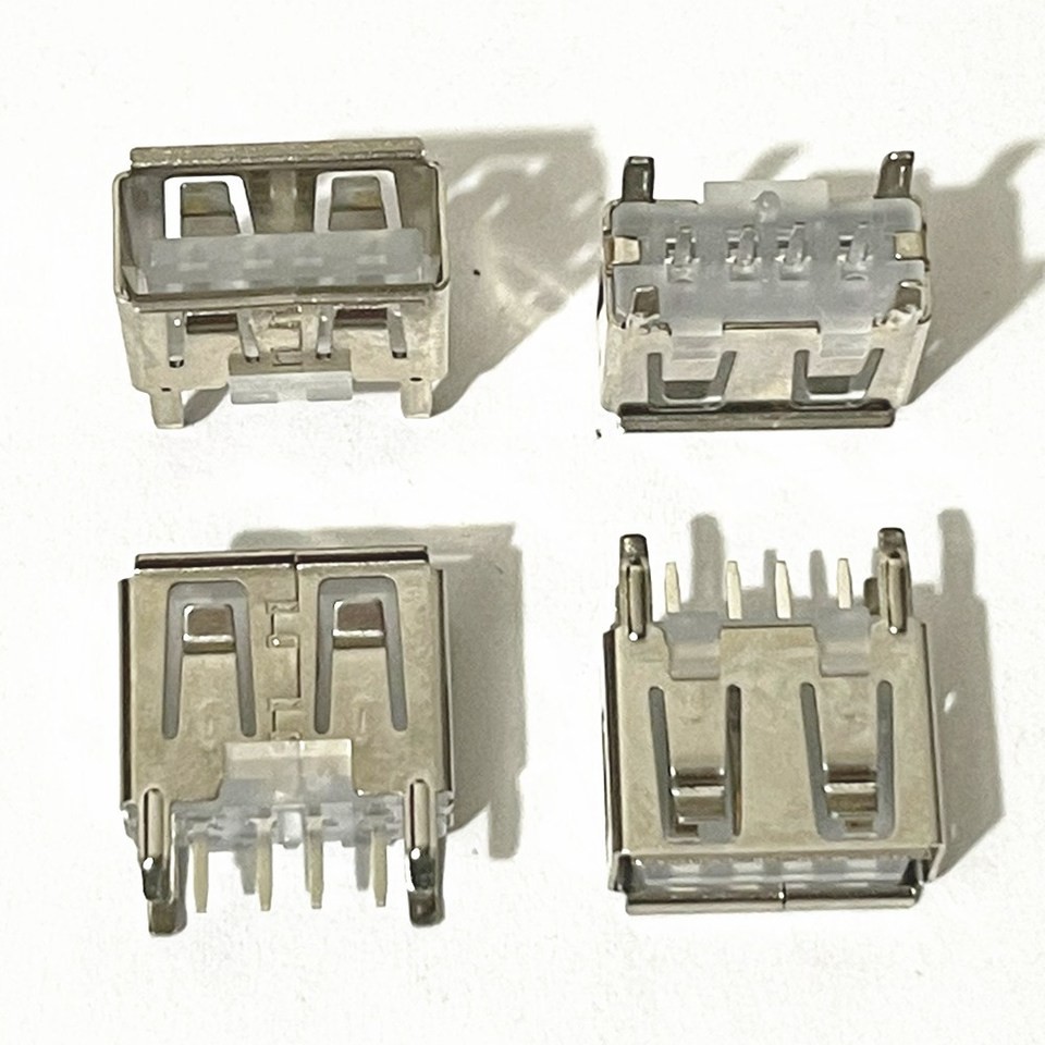 Jual 5-100pcs laptop motherboard micro 2.0 USB 4pin 4 pin DC white A ...