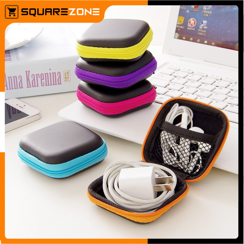 Jual Dompet Mini Headset Earphone Tempat Headset & Kabel Travel Size ...