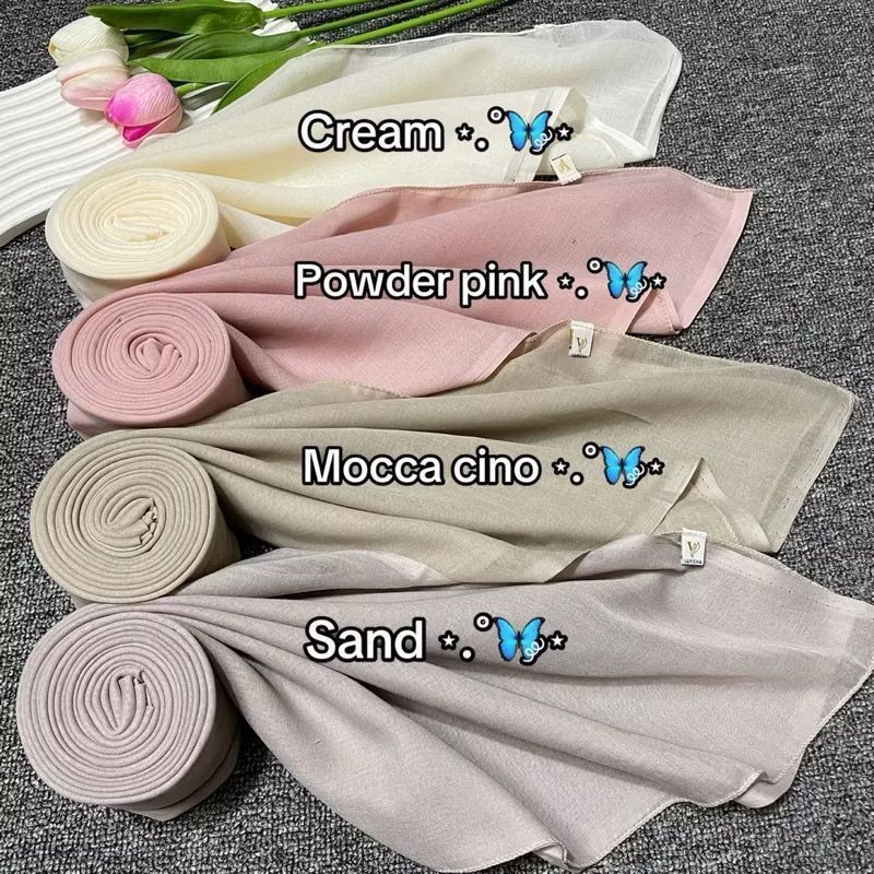 Jual Varisha Hijab Segi Empat Paris Jadul Warna Terbaru Bahannya Lembut ...