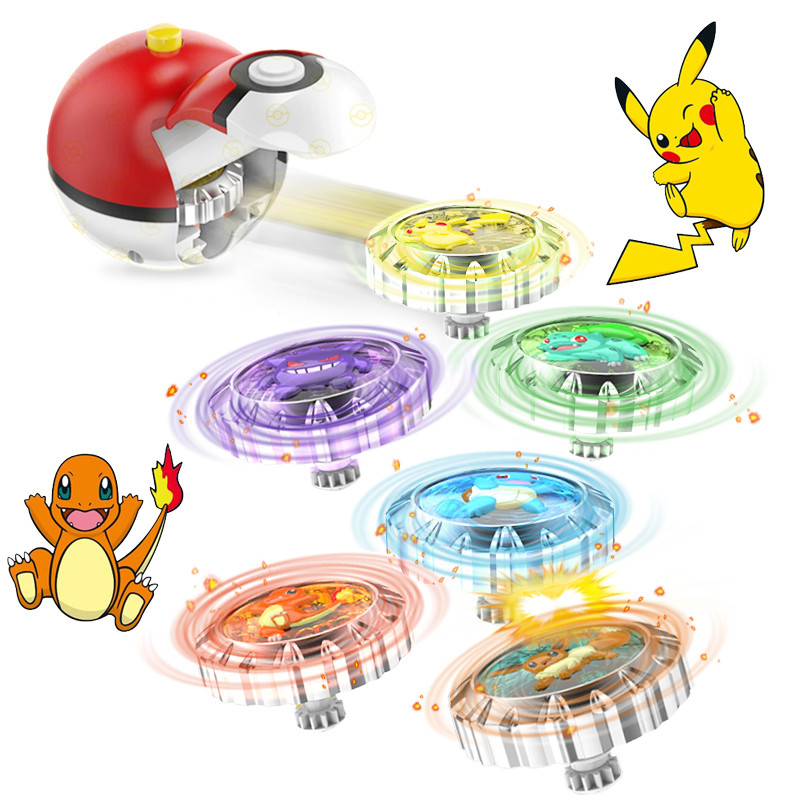 Jual Pokemon Figures Beyblade Top Gyroscope Toys Pikachu Charmander ...