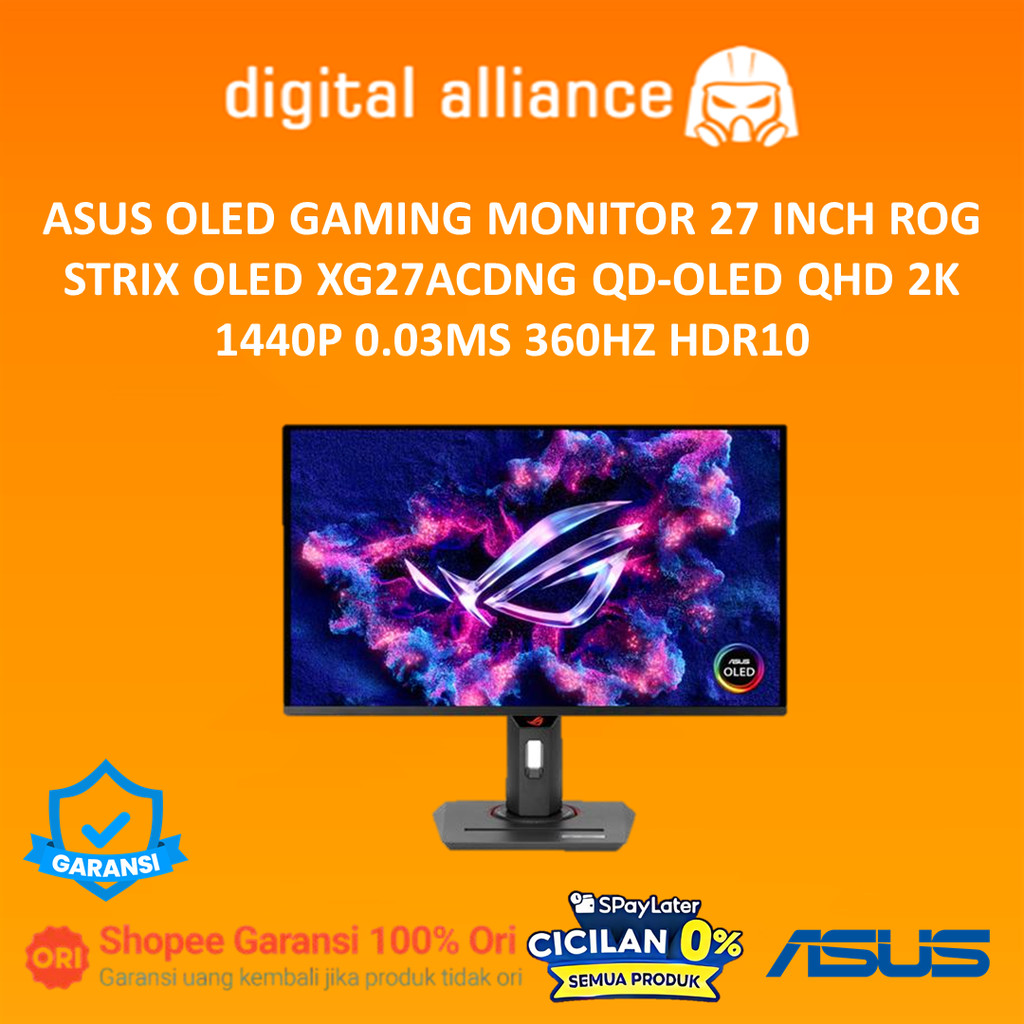 Jual ASUS OLED GAMING MONITOR 27 INCH ROG STRIX OLED XG27ACDNG QD-OLED ...