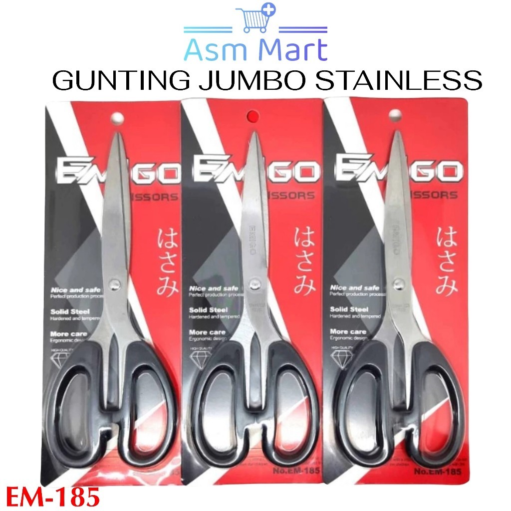 Jual ASM - ATK016 GUNTING EMIGO BESAR EM-185 / GUNTING DAPUR / GUNTING ...