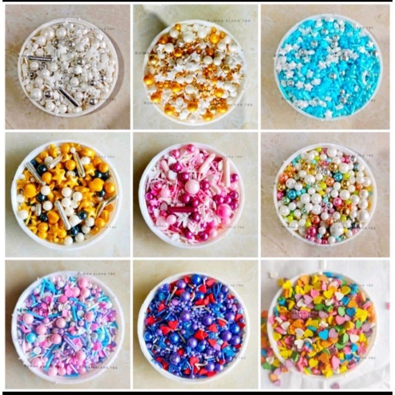 Jual 20gr Sprinkler, Sprinkel, Springkel, Trimit, Edible, Bisa Dimakan ...