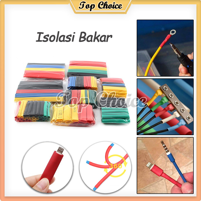 Jual Heat Shrink Kabel Bakar / Isolasi Kabel Warna Warni / Isolasi ...