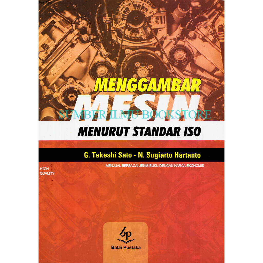 Jual Buku cetak MENGGAMBAR MESIN MENURUT STANDAR ISO by G TAKESHI SATO ...