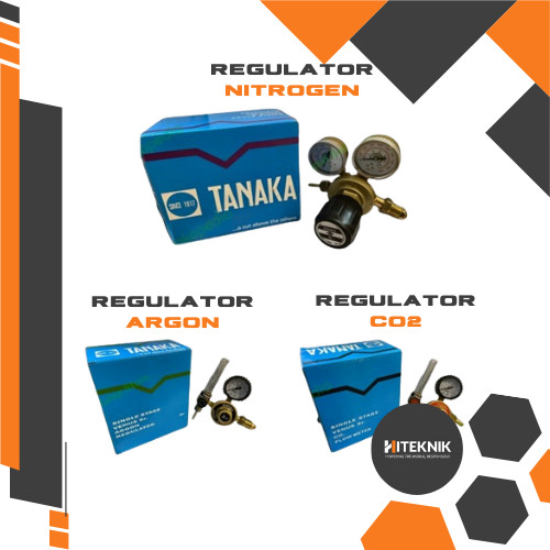Jual REGULATOR LAS TANAKA NITROGEN N2 ARGON CO2 PENGELASAN TABUNG LAS ...