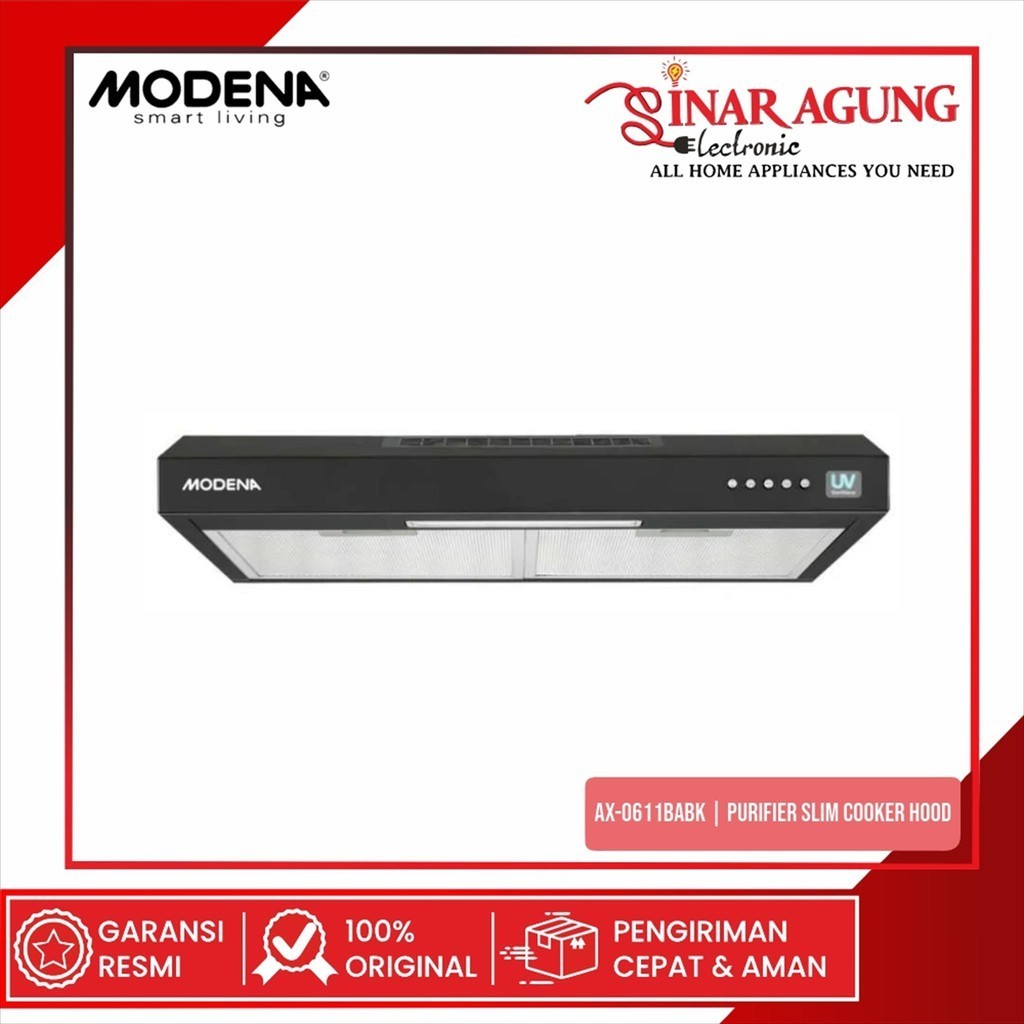 Jual MODENA AX-0611BABK / 0611BABK PURIFIER SLIM COOKER HOOD HYBRID ...