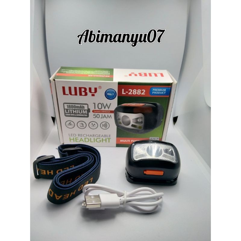 Jual RY39SL senter kepala sensor L-2882 10watt LED super terang + LED ...