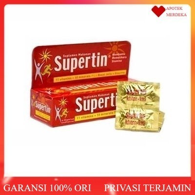 Jual Supertin 1 Strip 5 Tablet / Supertin Capsule 5's / Vitamin / Daya ...