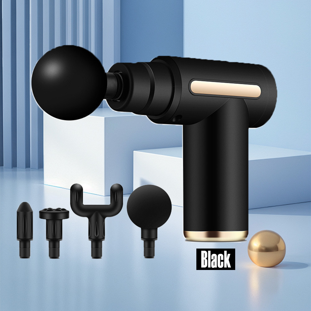 Jual Alat Pijat Massage Gun Alat Terapi OTOT Gym Mini Fascial Gun 4 In ...