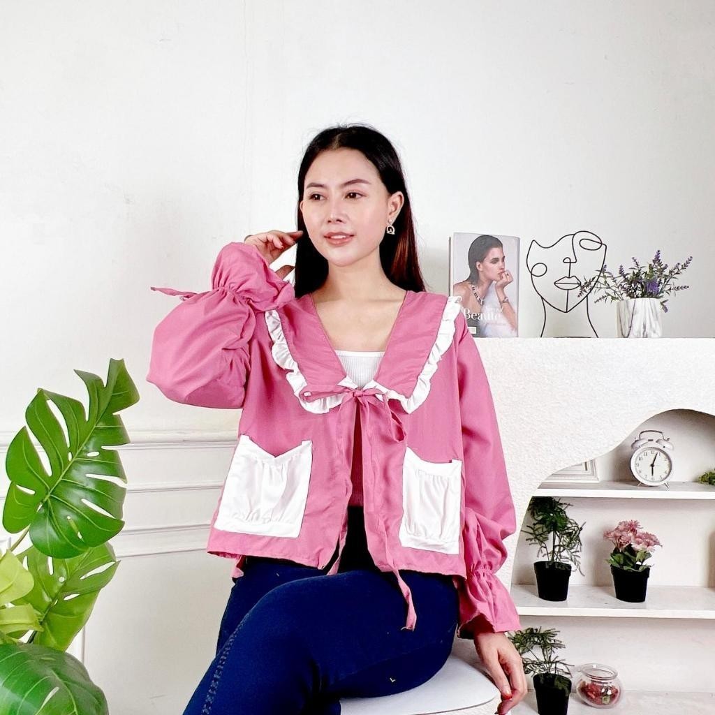 Jual LINFORD - ZEC CARDIGAN KOREAN TOP RIMA / Gweny Cardy / Cardi Wanita Terbaru / Fashion ...