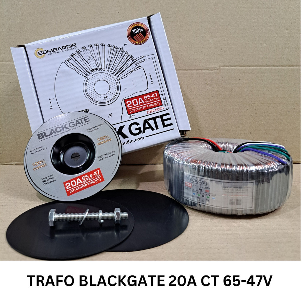 Jual Trafo Toroidal Donat BLACKGATE 20A 20 Ampere CT 65 V 47 Volt | Shopee Indonesia