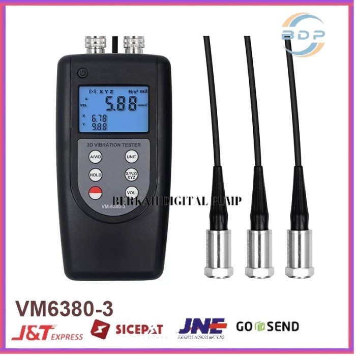 Jual VM-6380-3 Three Channel Vibration Mete for Measuring Periodic ...