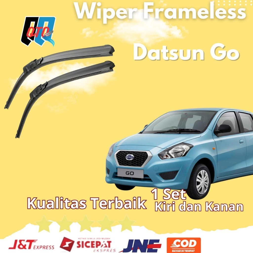 Jual Wiper Mobil Frameless Datsun Go Tanpa Rangka Besi Sapuan Kaca ...
