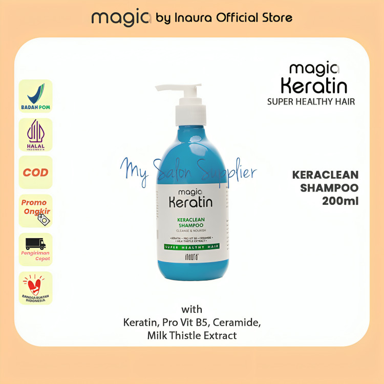 Jual Inaura Magic Keratin Keracelar SHAMPOO Keratin Filler Therapy ...