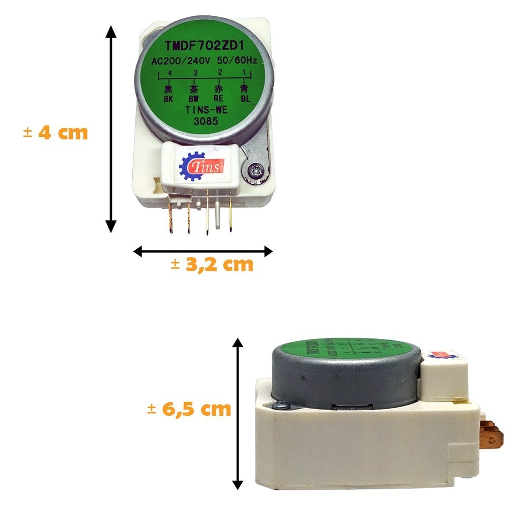 Jual TIMER KULKAS 1-3 TIPIS TIMER KULKAS 2 PINTU POLYTRON DEFROST TIMER ...