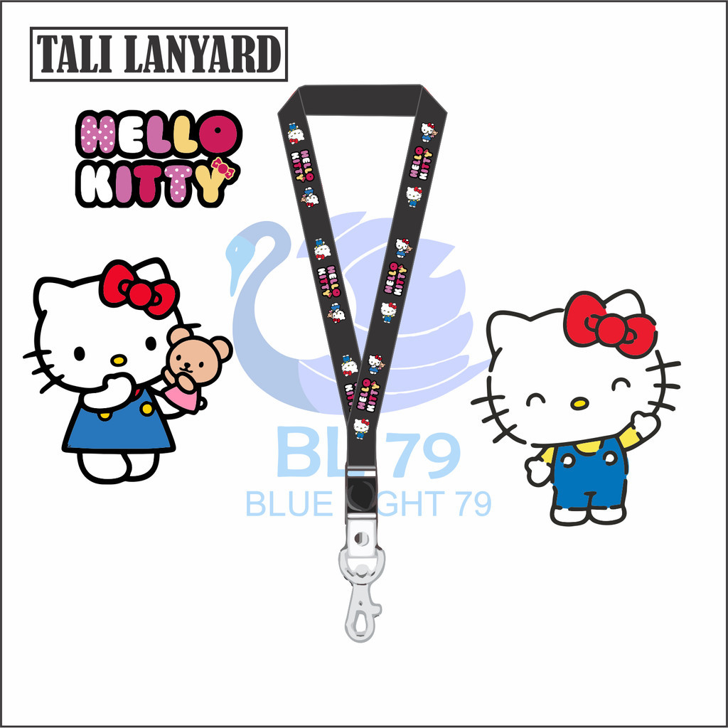 Jual TALI LANYARD HELLO KITTY CHIBI LUC - TALI ID CARD HELLO KITTY ...