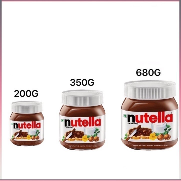 Jual Nutella Hazelnut Spread with Cocoa - Coklat Hazelnut, Ukuran 200g/350g/680g, Kemasan ...