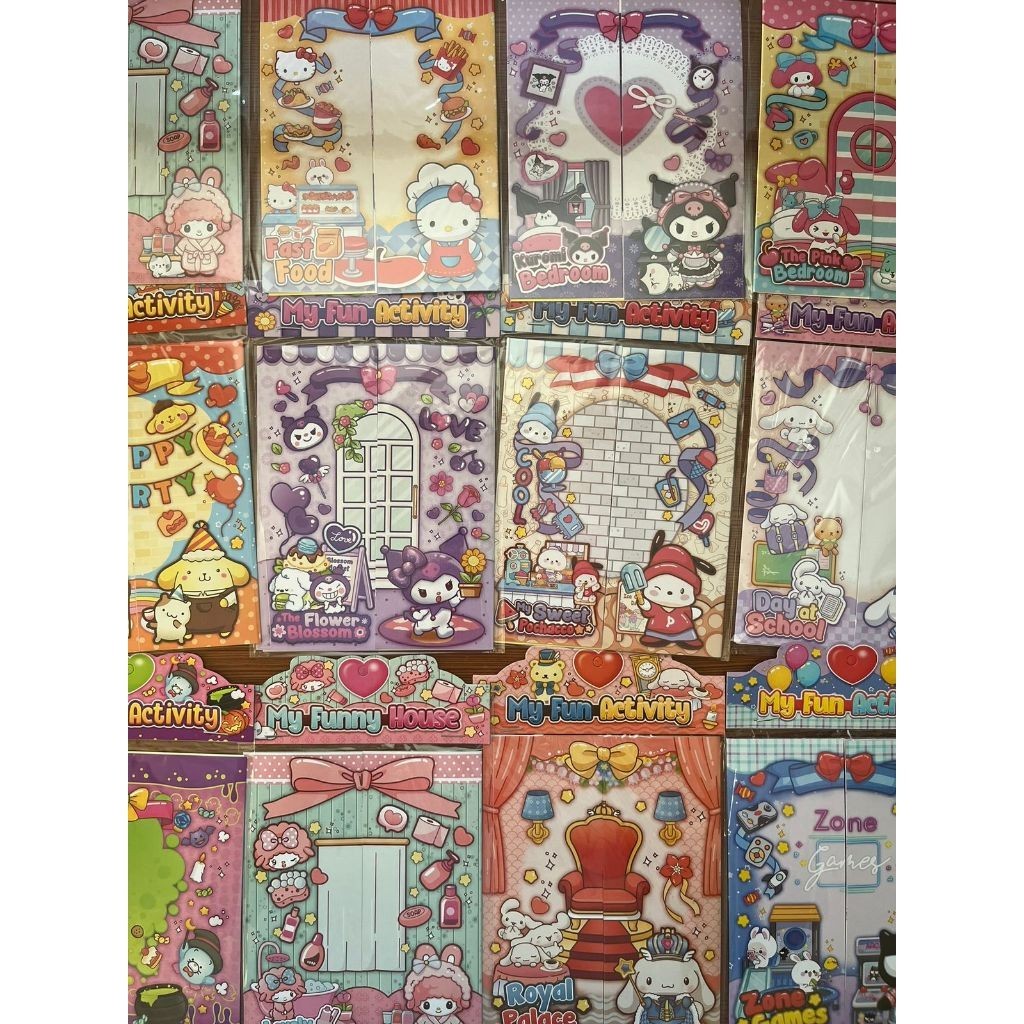 Jual Stiker Rumah Rumahan DG Funny House Sticker and Activity | Shopee ...