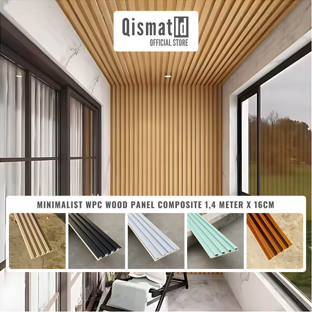 Jual [10 Motif] Wood Panel Composite WPC 1,45 meter Recover Kayu Coklat ...