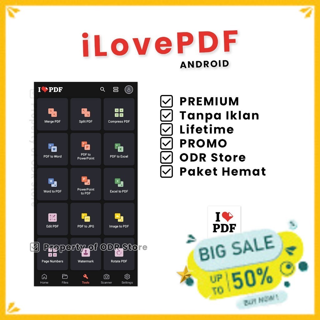 Jual iLovePDF lifetime aplikasi PDF Scanner dan Editor i love pdf ...