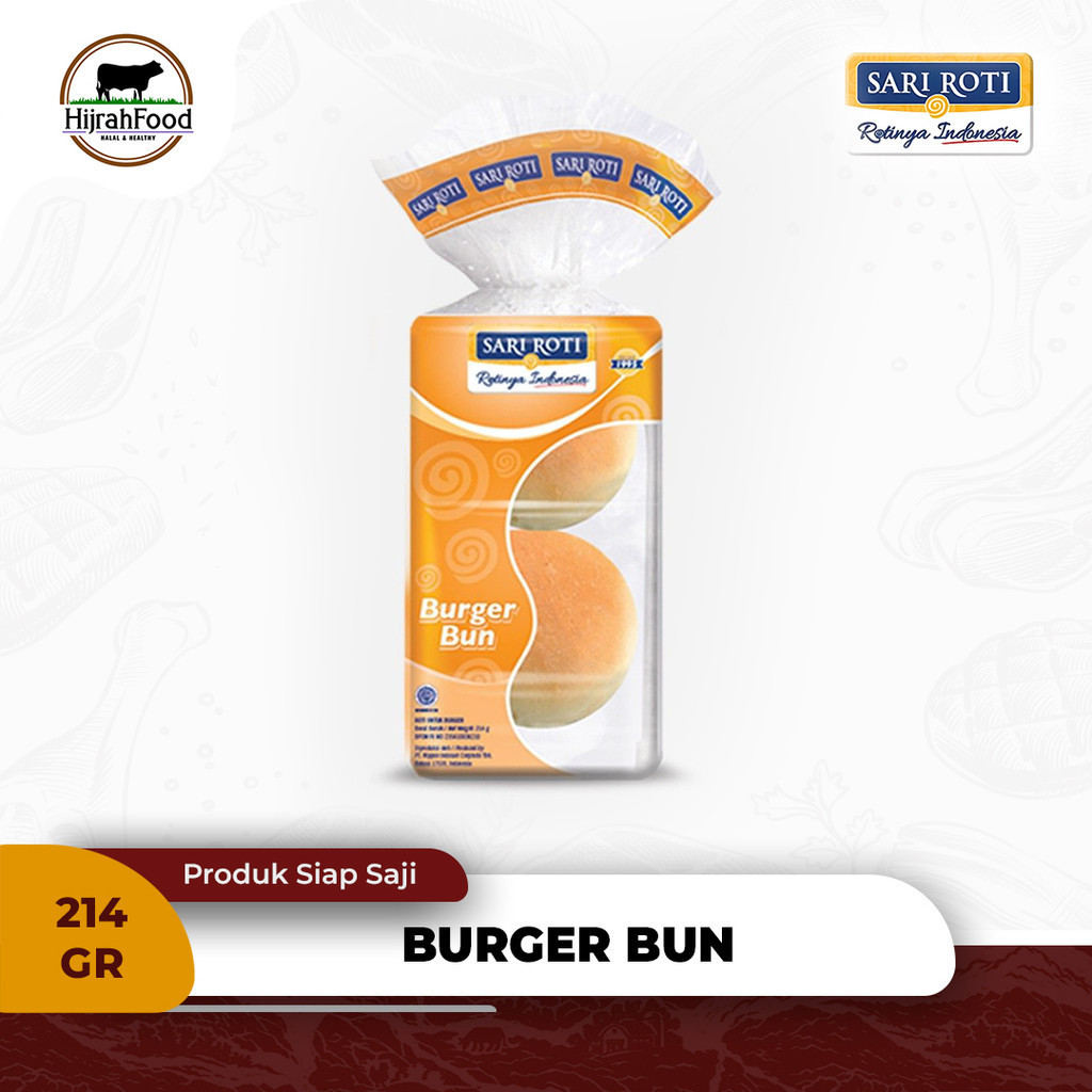 Jual Sari Roti Burger Bun Roti Burger 214 gram | Shopee Indonesia