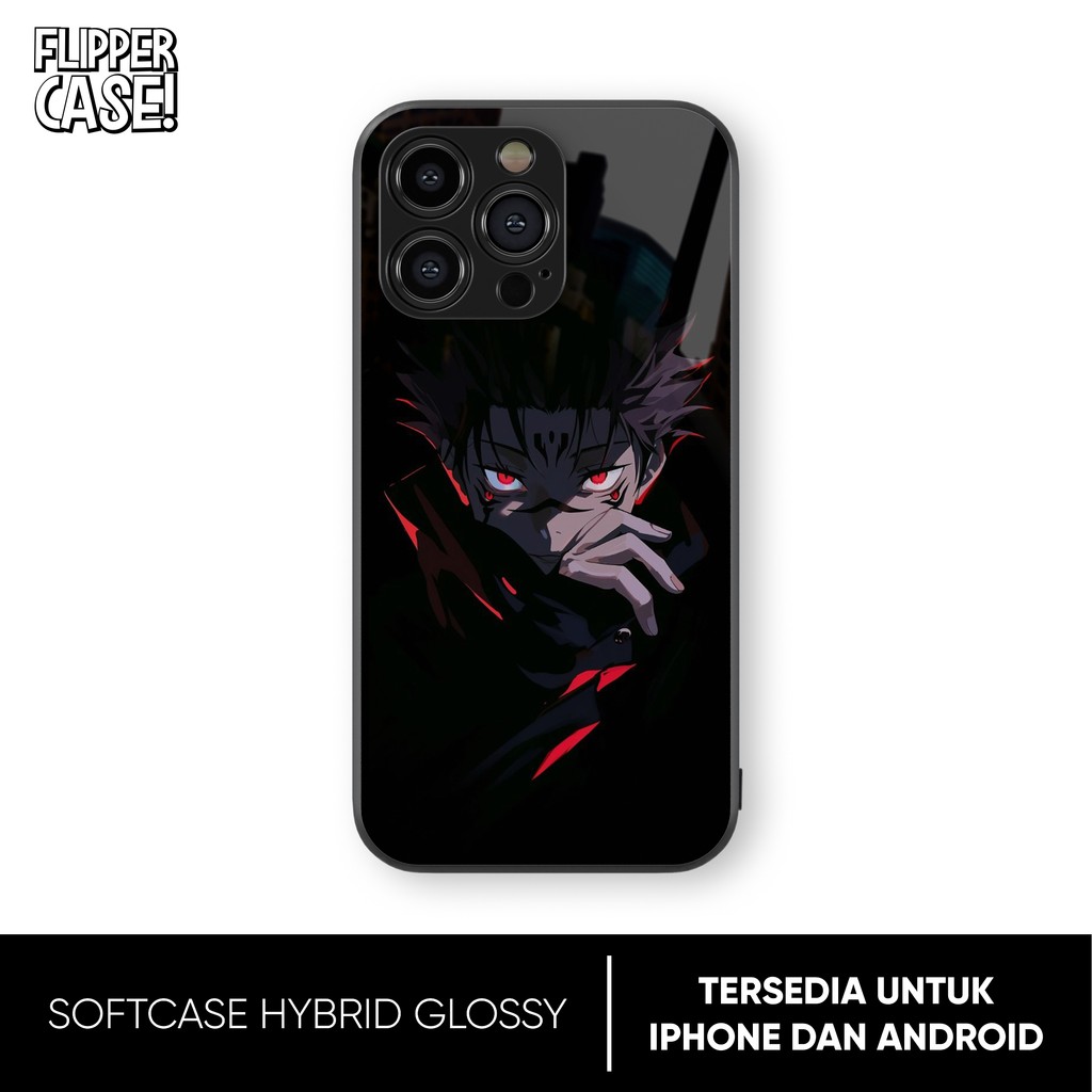 Jual Casing HP Glass Ryomen Sukuna Black Man untuk Android dan iPhone ...