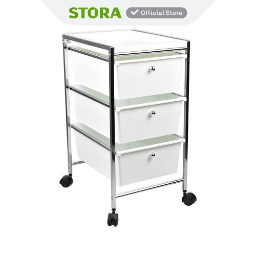 Jual Stora Troli Rak 3 Tingkat - Putih Tempat Penyimpanan Multifungsi ...