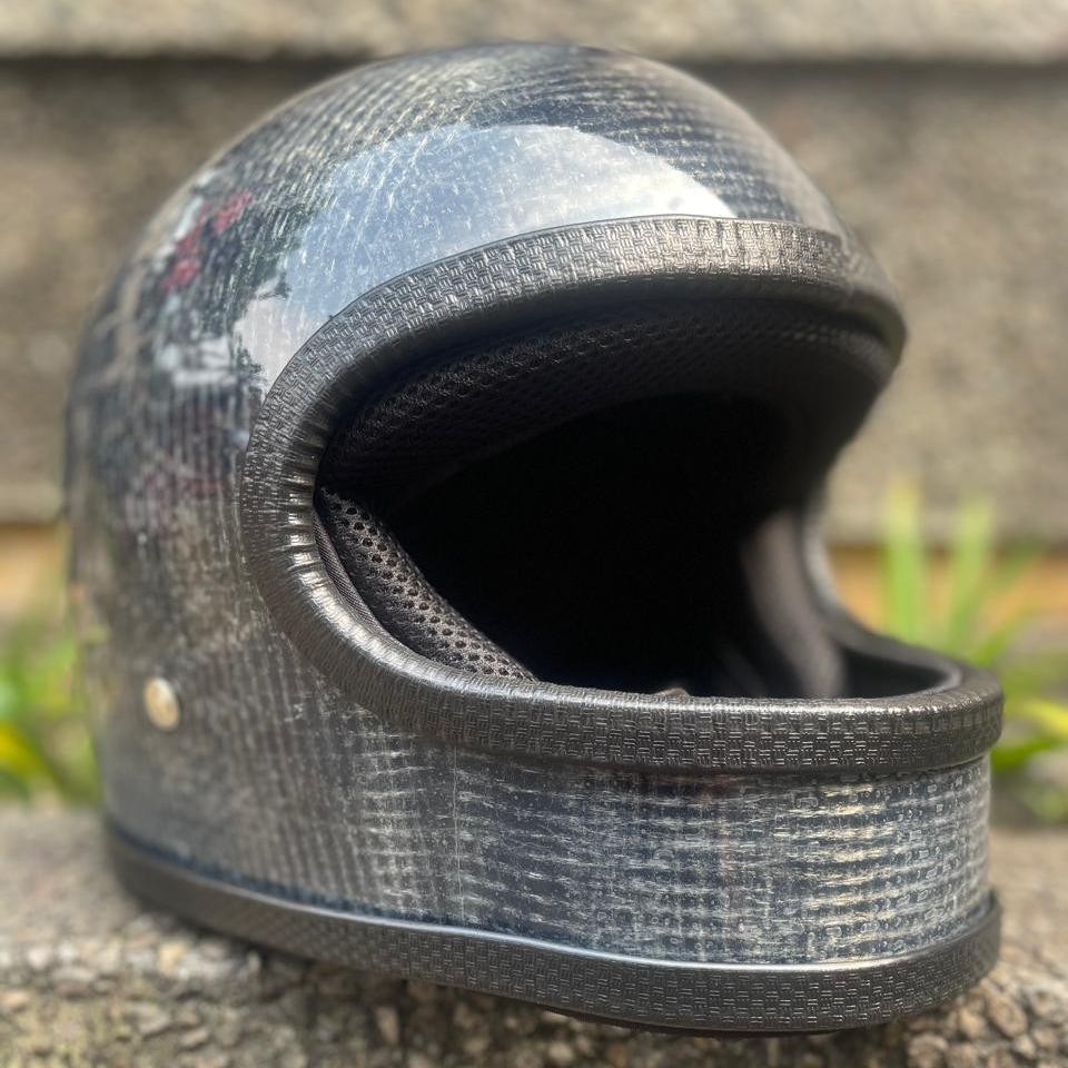 Jual Helm Gringo Slim Retro Custom RAW | Shopee Indonesia