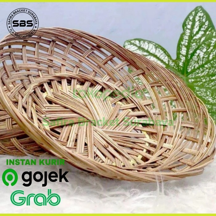 Jual PAKET HEMAT 20Pcs Piring Lidi Anyaman Piring Rotan Bambu Murah ...