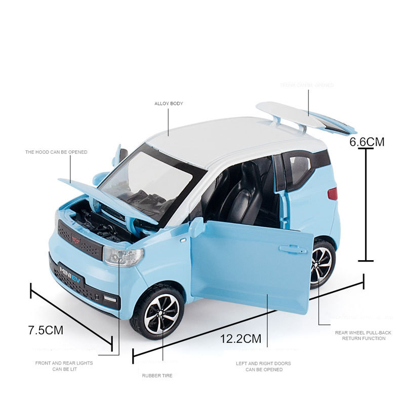 Jual Diecast Mobil Wuling AIR EV Bisa Buka Pintu Ada Lampu dan Suara ...