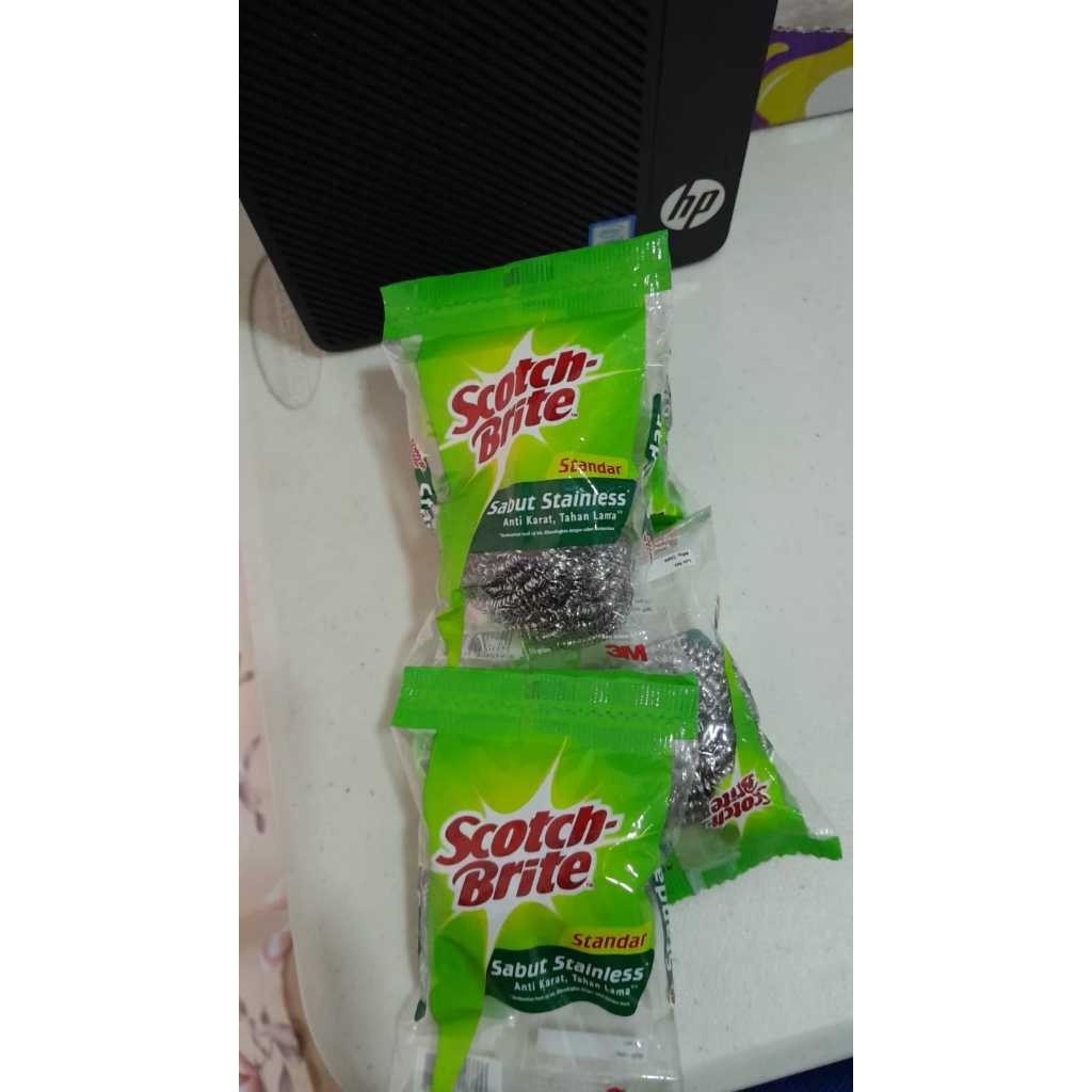 Jual Scotch Brite Sabut Stainless Kawat Cuci Piring | Shopee Indonesia