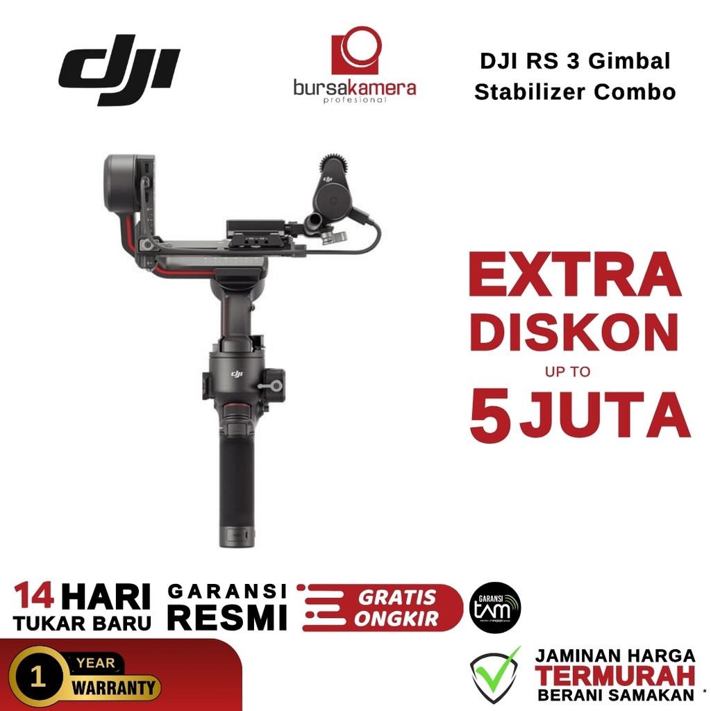Jual DJI RS 3 Gimbal Stabilizer Combo DJI RS3 Combo GARANSI RESMI | Shopee Indonesia
