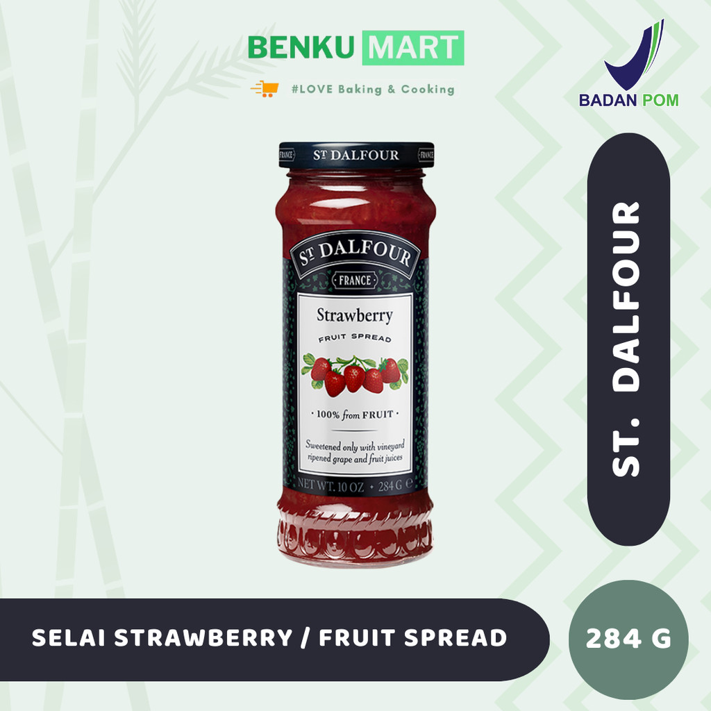 Jual Selai St. Dalfour Strawberry Jam Fruit Spread 10 Oz | 284 Gr ...