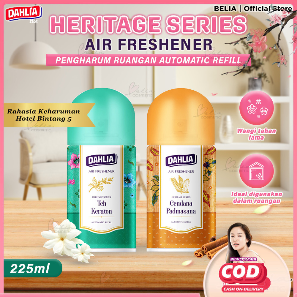 Jual [BF] DAHLIA HERITAGE SERIES AIR FRESHENER PENGHARUM RUANGAN AUTOMATIC REFILL 225ML ...
