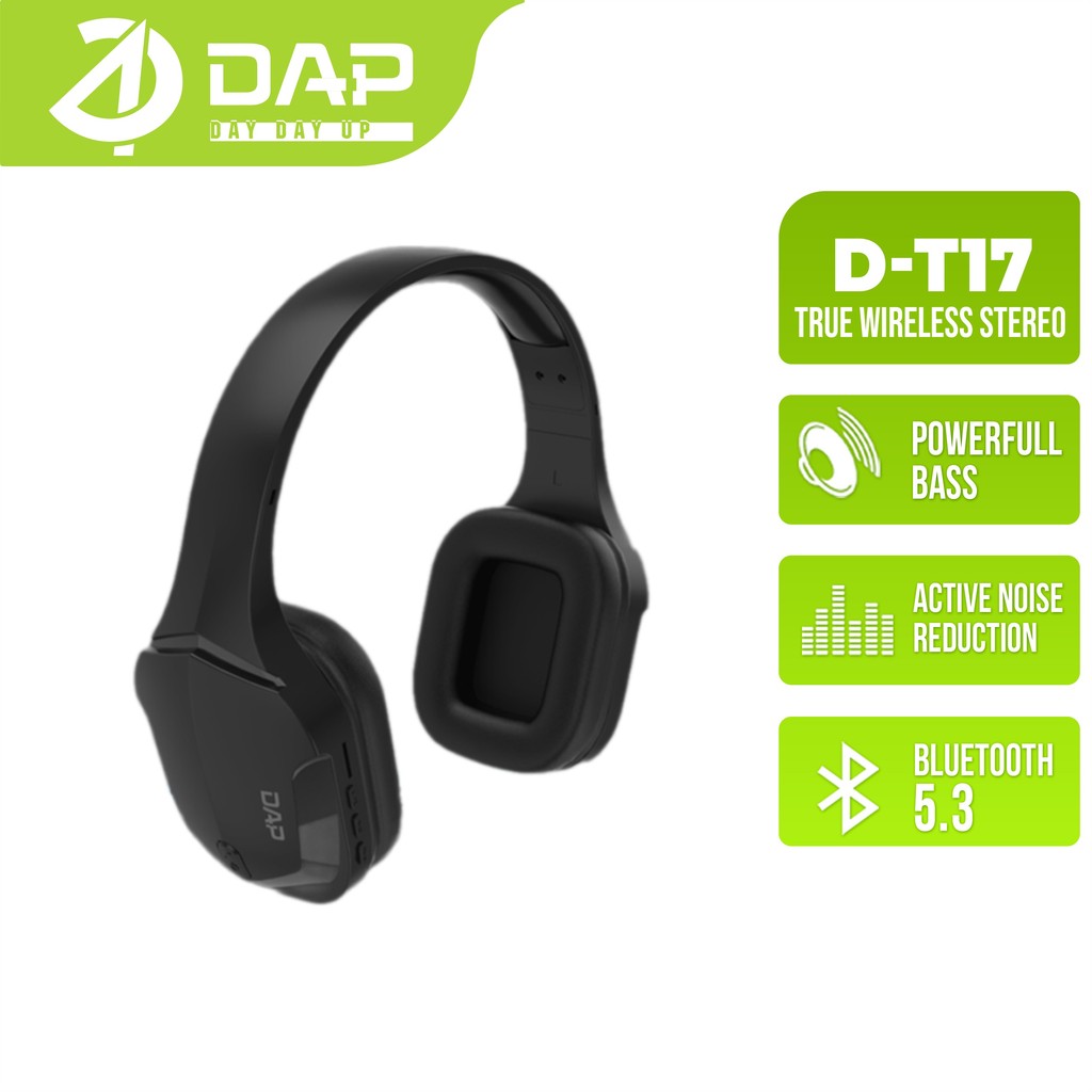 Jual DAP D-T17 Headphone Stereo Full Bass Wireless BT5.3 Wired 3 in 1 ...