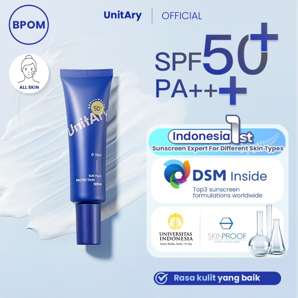 Jual UNITARY Sun Face Protection Serum SPF 50+ PA++++ Sunscreen Unitary ...