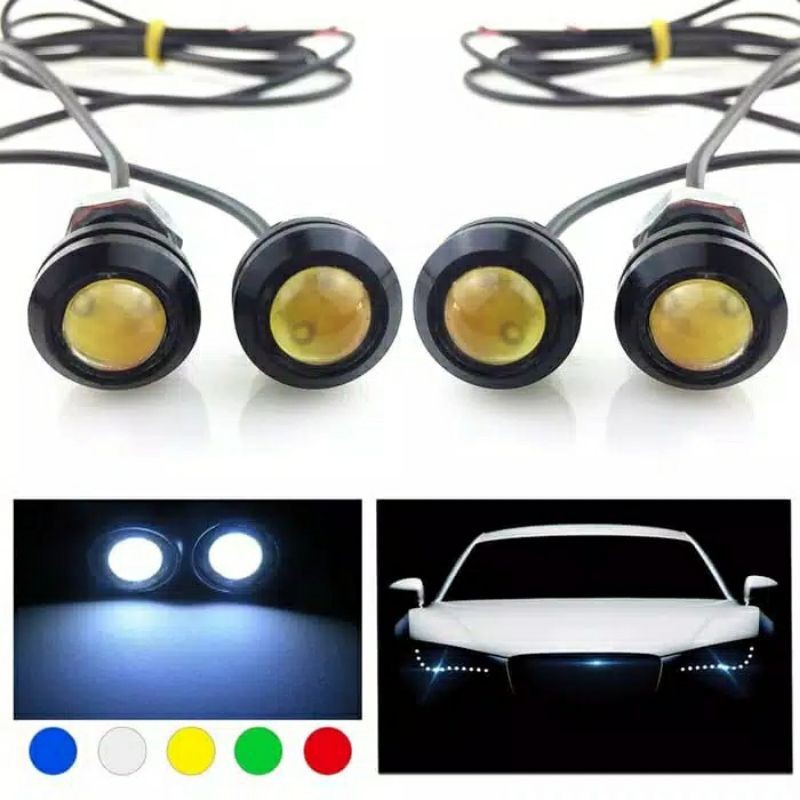 Jual Lampu LED Mata Elang Eagle eye Eyes Baut Nyala Standby Manteng Lampu Tembak Motor Mobil ...