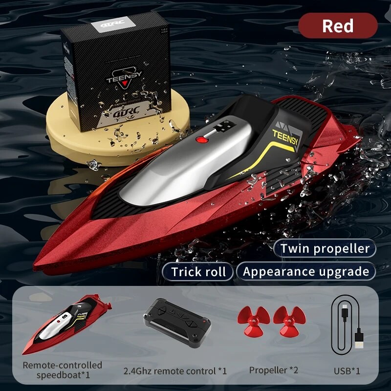 Jual 2.4G Mini RC Boat 10km/h High Speed Boat Radio Remote Controlled ...