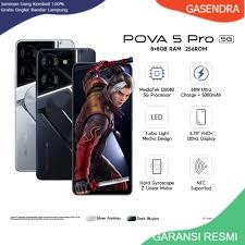 Jual TECNO POVA 5 PRO 5G 8/256 GARANSI RESMI - MTK D6080 5GROM 256 GB ...