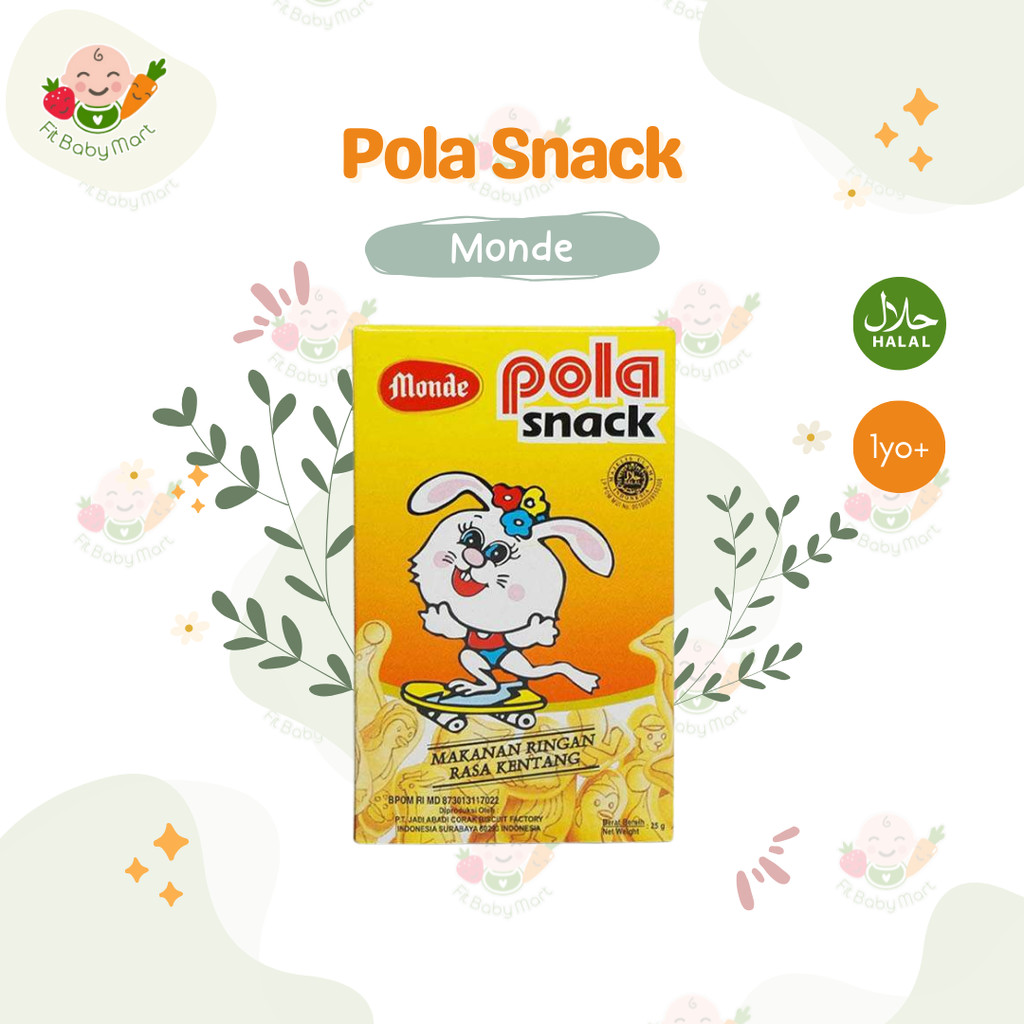 Jual POLA - Snack Cemilan Monde Pola / Biskuit Bayi Anak Rasa Kentang ...