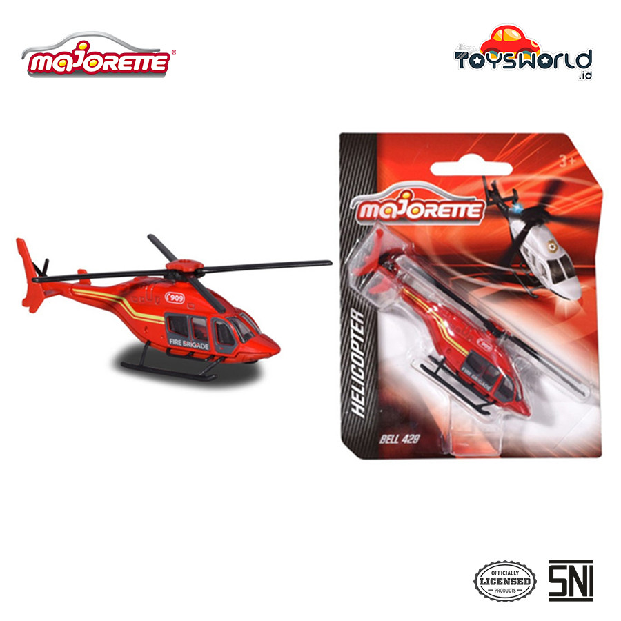 Jual Majorette Helicopter - Bell 429 Fire Brigade - Red | Shopee Indonesia