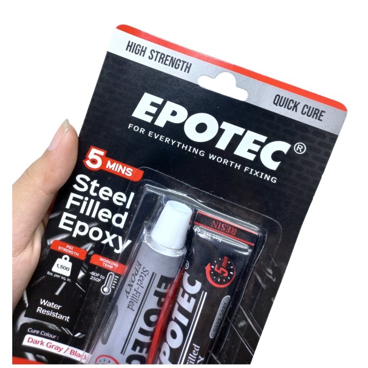 Jual Lem Besi Epotec Epoxy 5 menit/Lem Besi Campur Epotec Epoxy 5menit ...