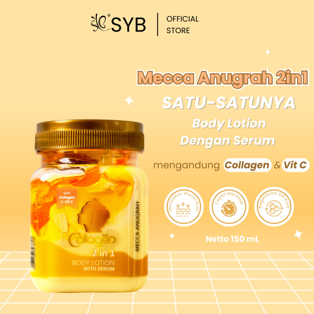 Jual MECCA ANUGRAH Lotion Tubuh 2 dalam 1 dengan Serum (mengandung ...