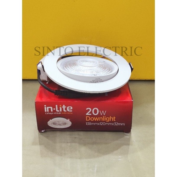 Jual INLITE Lampu Downlight 20W INDC240-S Inlite 3000k | Shopee Indonesia