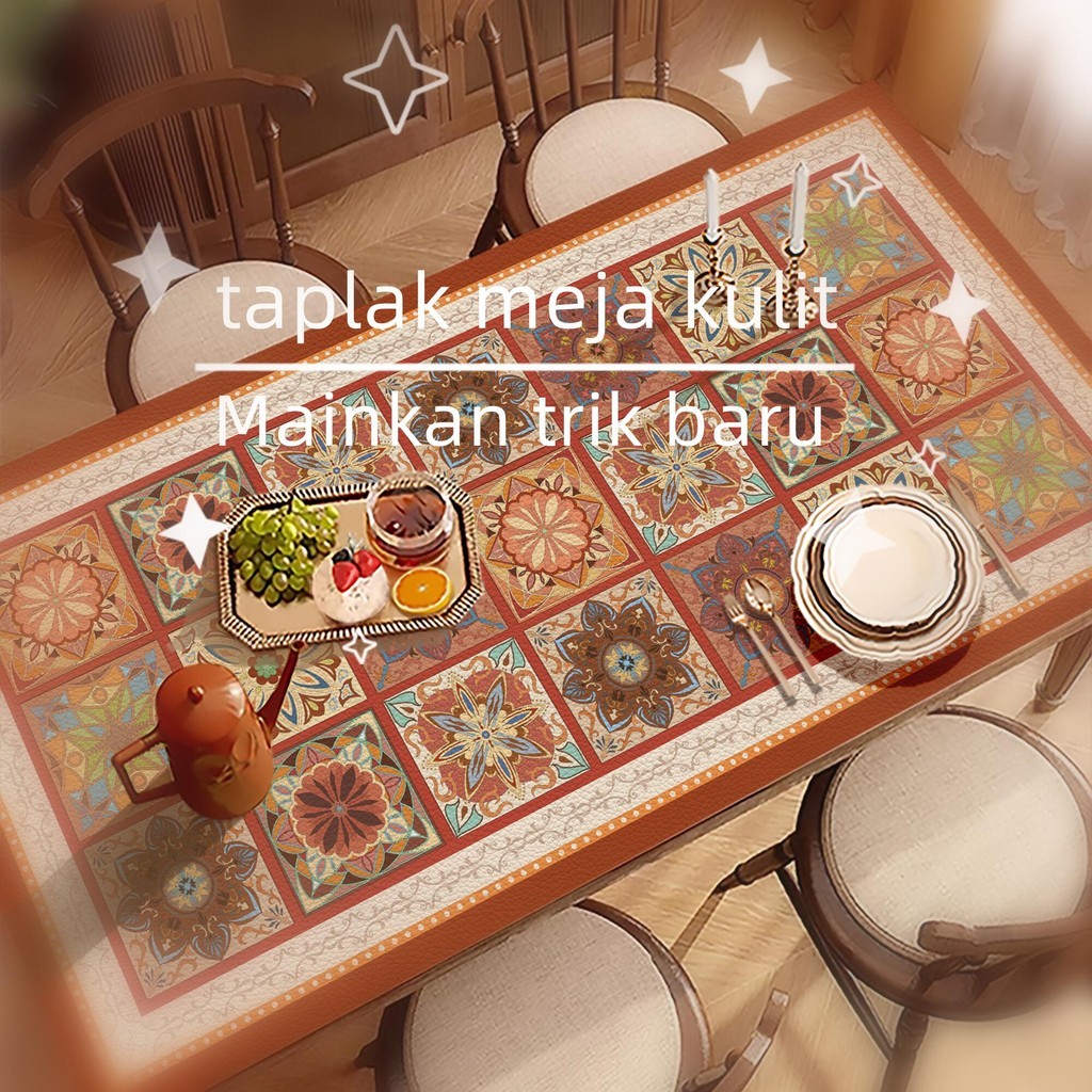 Jual Alas meja tebal retro bermutu tinggi, taplak meja tahan air dan ...