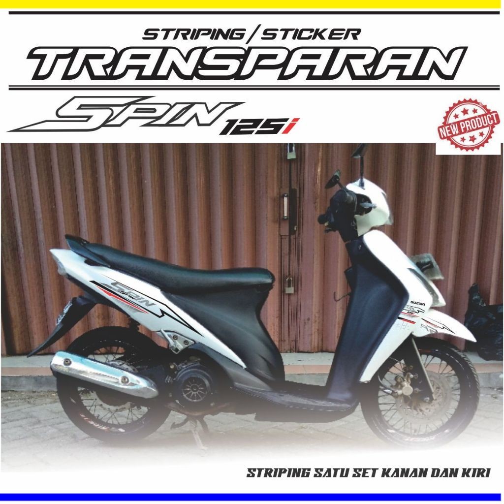 Jual STIKER TRANSPARAN SUZUKI SPIN 125 2006 DESAIN SIMPEL VARIASI LIST ...