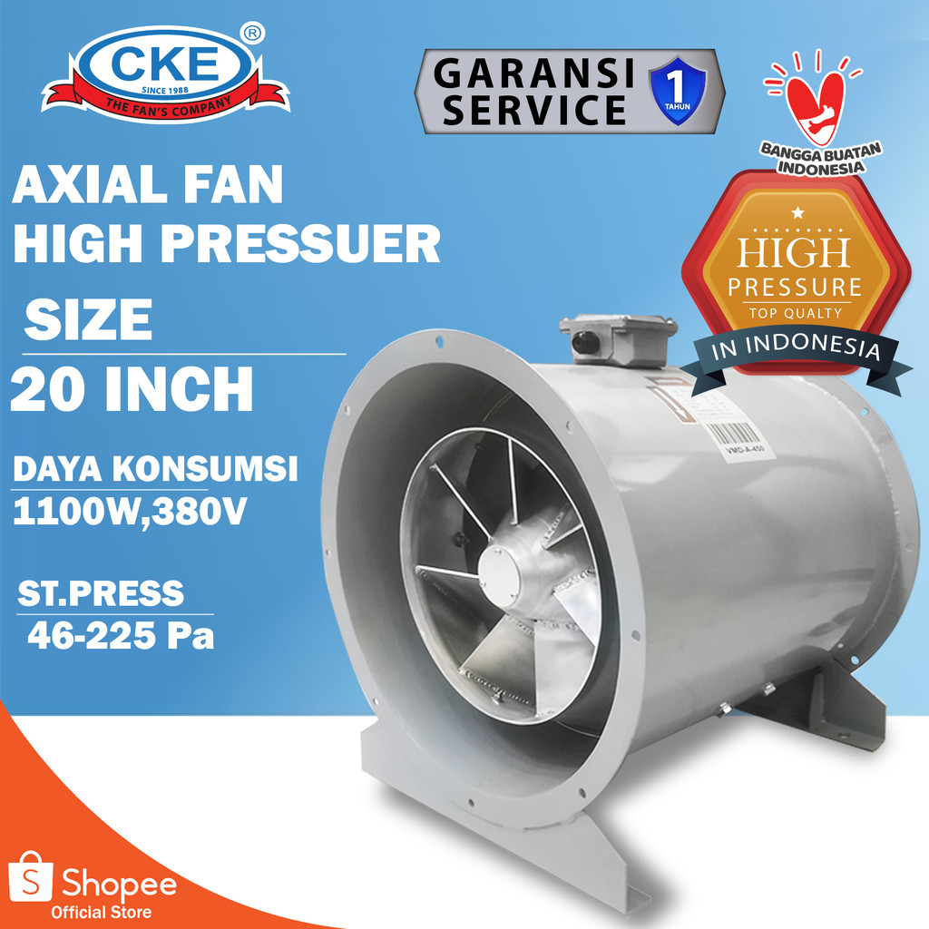 Jual Axial Fan Direct High Pressure / Axial Fan Bifurcated Mix Blower ...